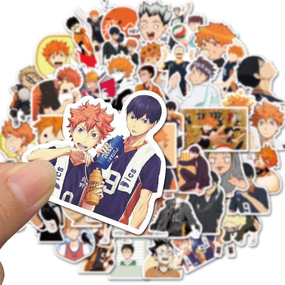 Artsy Home 25/50 Pcs Haikyuu!! Japanese Anime Stickers for Laptops ...