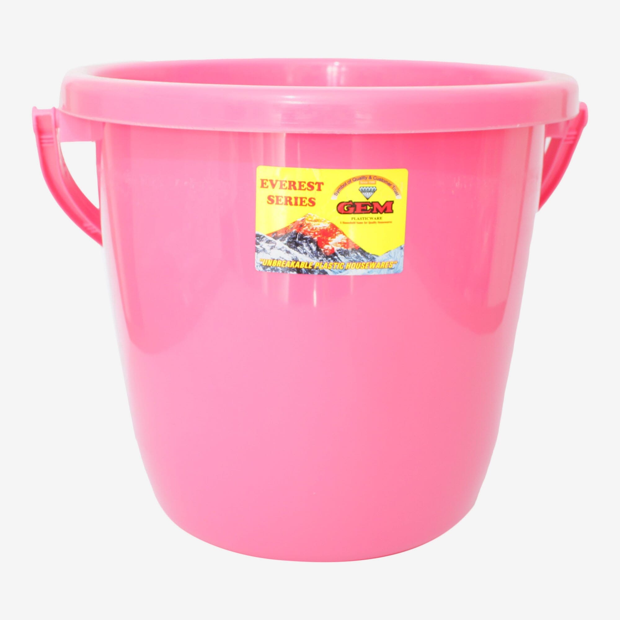 Gem Unbreakable Everest Pink Color Bucket 10000- 10 Ltrs | Daraz.com.np