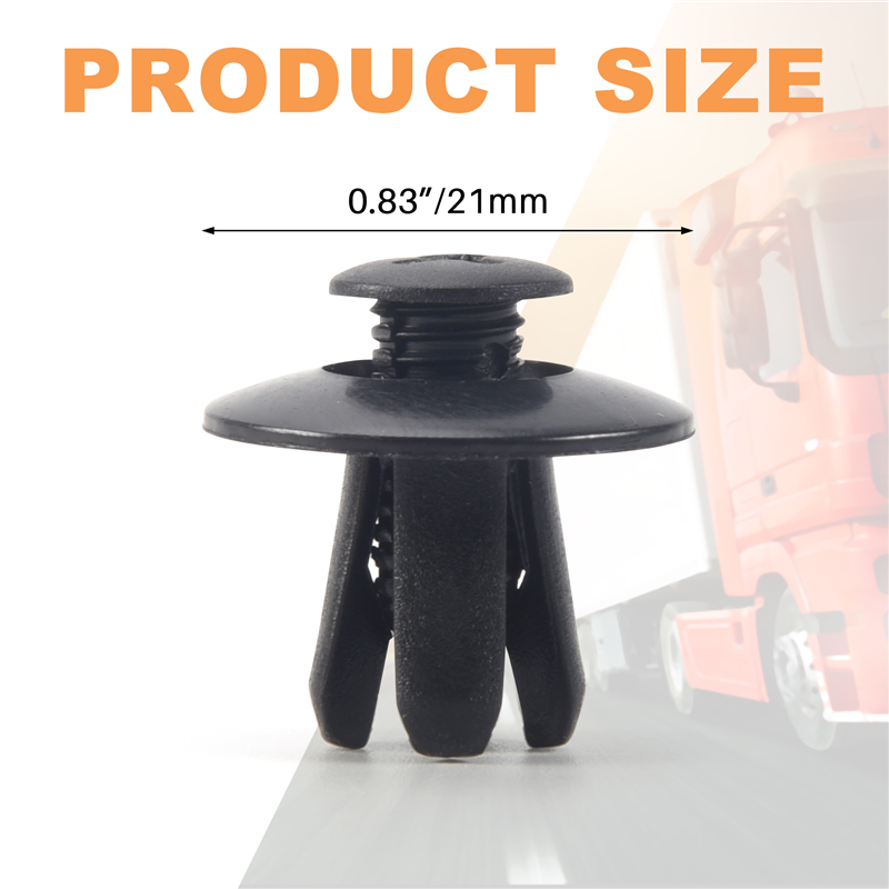 25 Pcs Plastic Push in Bumper Door Rivets Clip 8mm Hole Black | Daraz ...