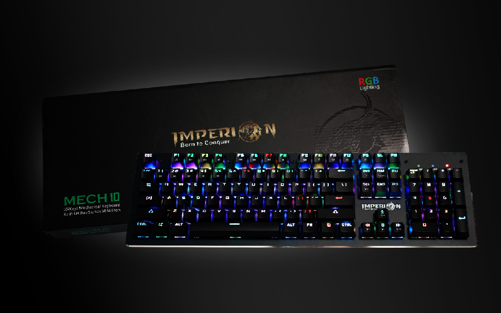 Imperion MECH 10 KG-M10R RGB Gaming Mechanical Keyboard - Kailh Switch ...