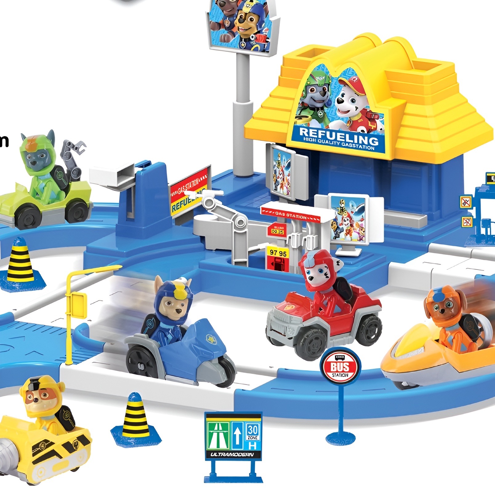 Chengji Toys Paw Patrol Cartoon With Track Set And 2 Characters | Daraz.com.np