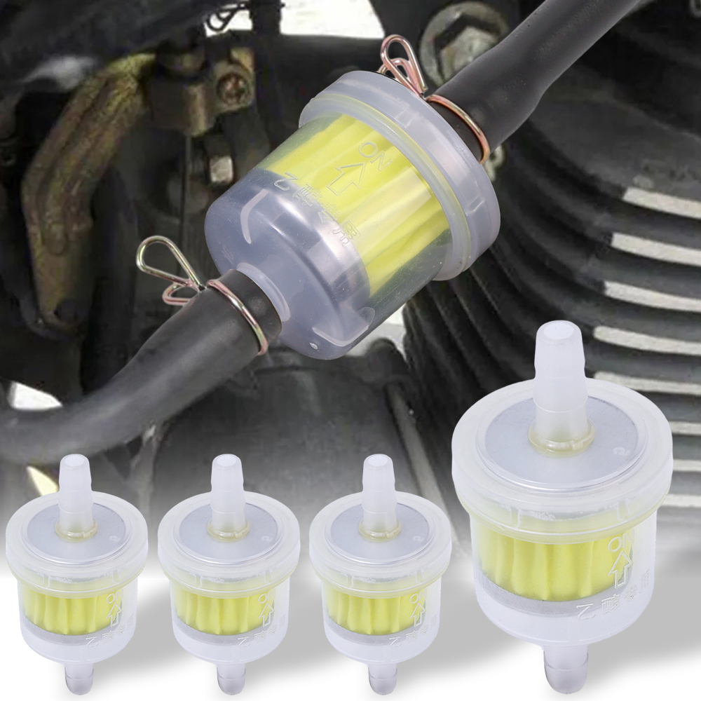 5pcs Professional Motorcycle Oil Filter Inline Gas Fuel Filter Gasoline ...