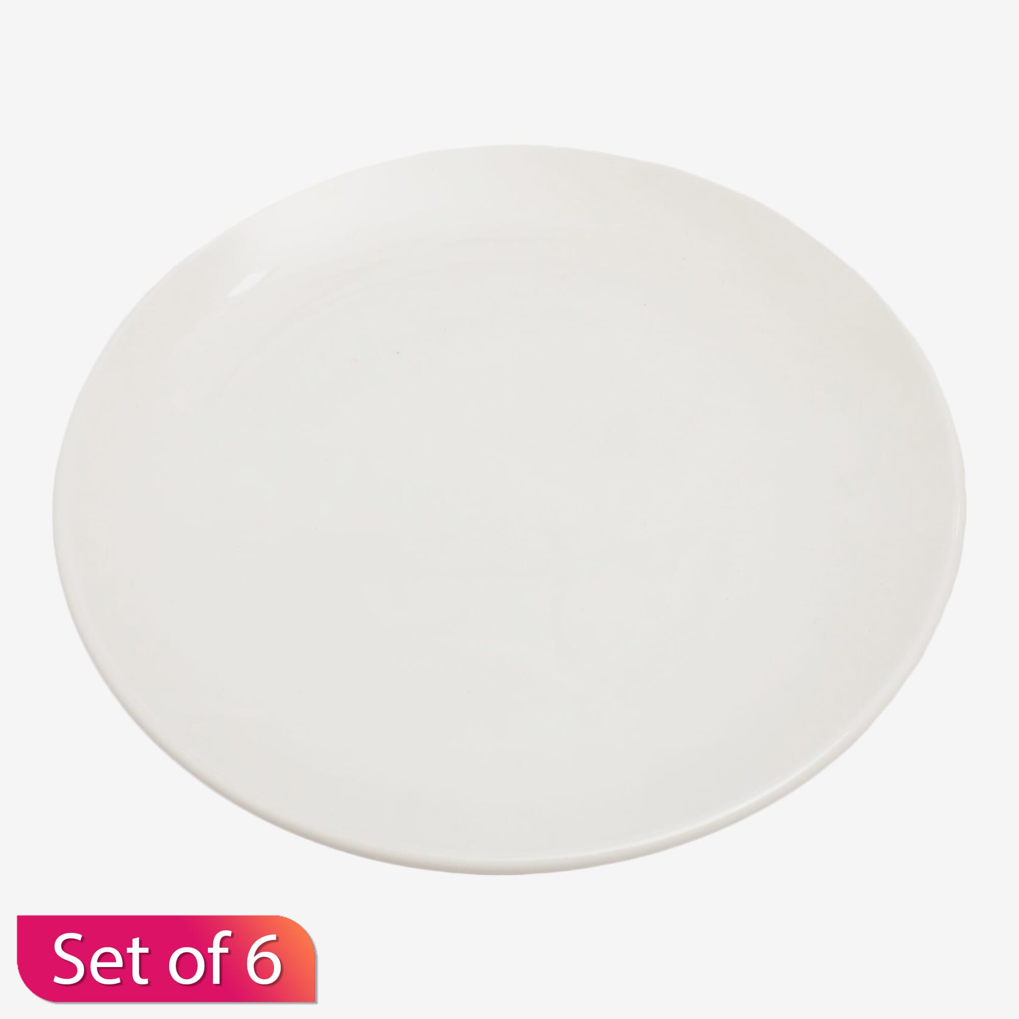 Plain Plate 10 Inch Set Of 6 | Daraz.com.np