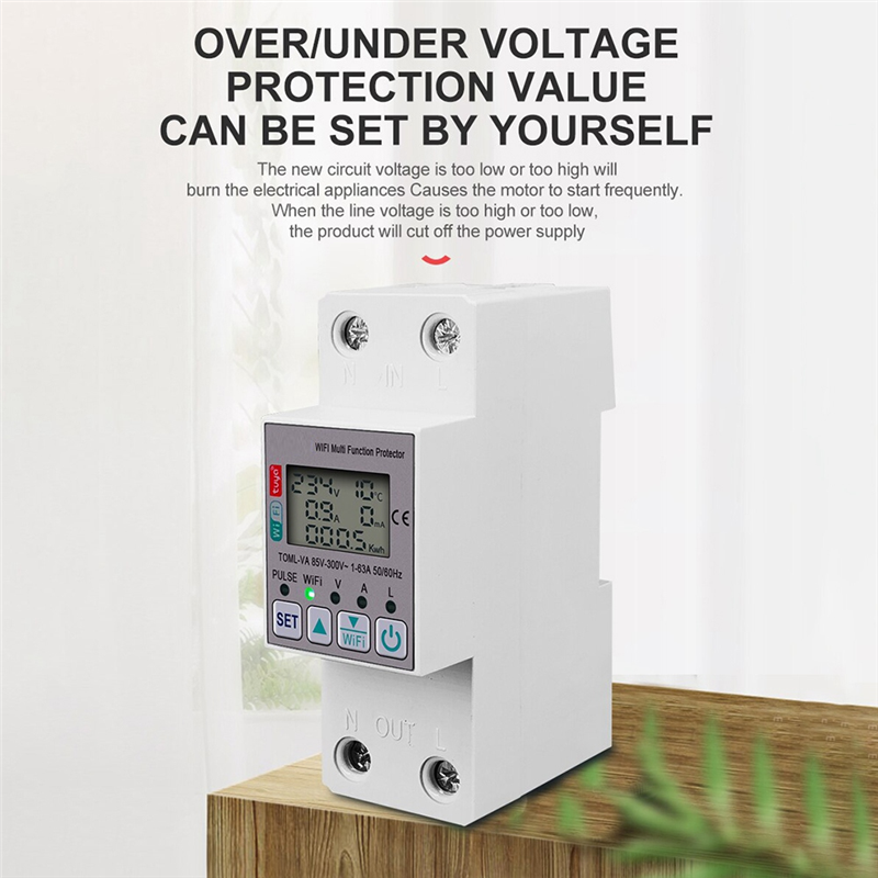 Tuya 63A 110V 220V WiFi Energy Meter Kwh Metering Switch Timing ...