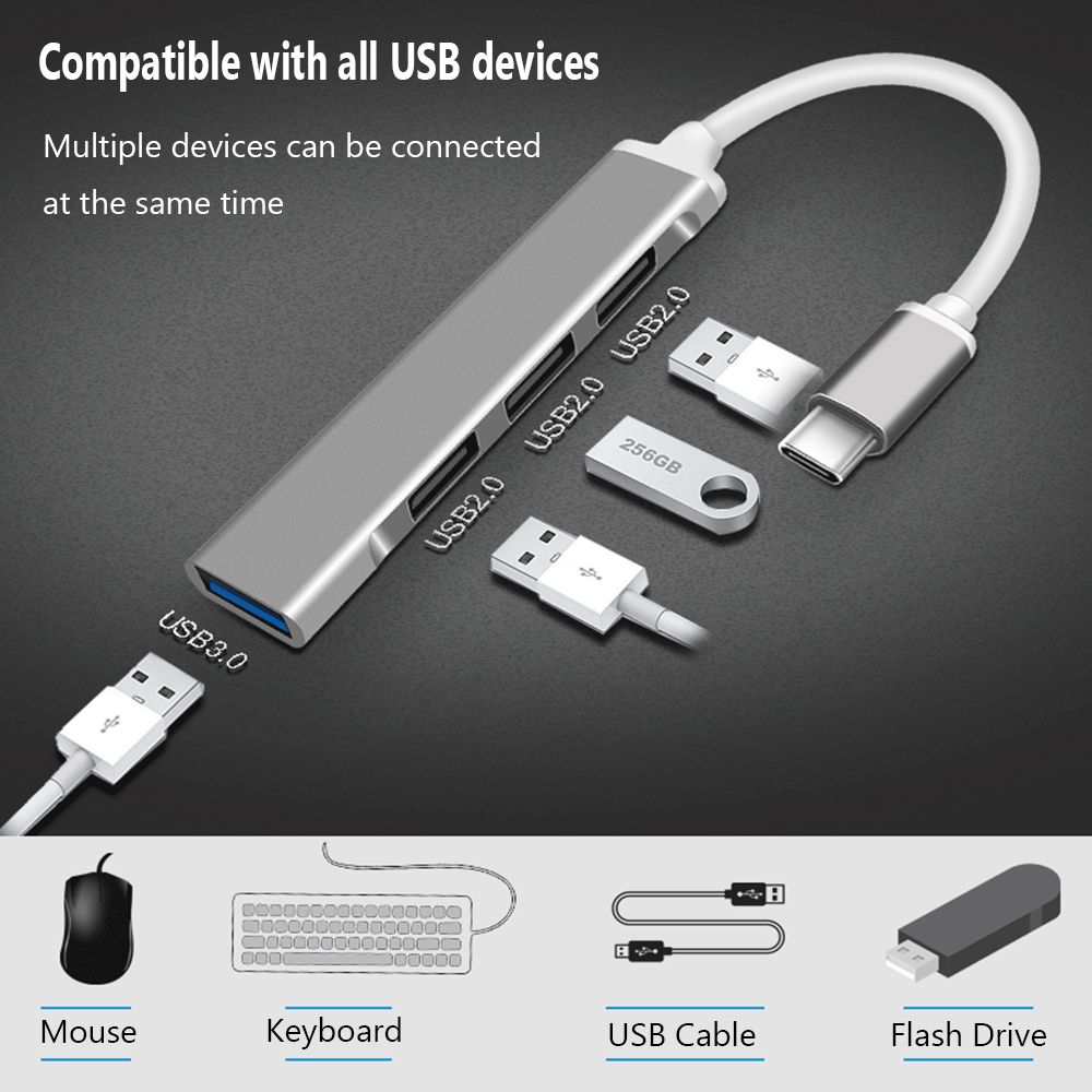 Professional High Speed USB-C Dock OTG Adapter USB 3.0 HUB USB Type-C ...