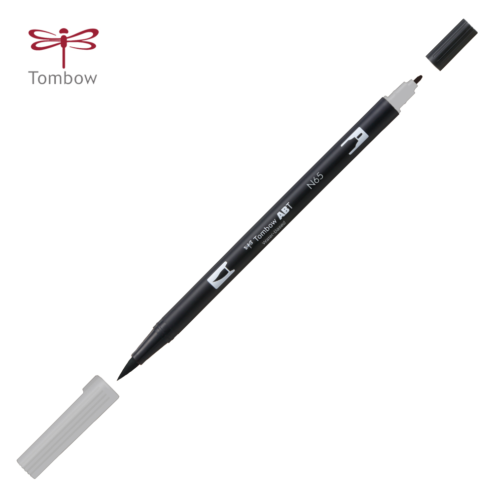 TOMBOW Dual Brush Pen Black N15 (Blendable, Brush and Fine Tip Marker) By KitabKalam | Daraz.com.np