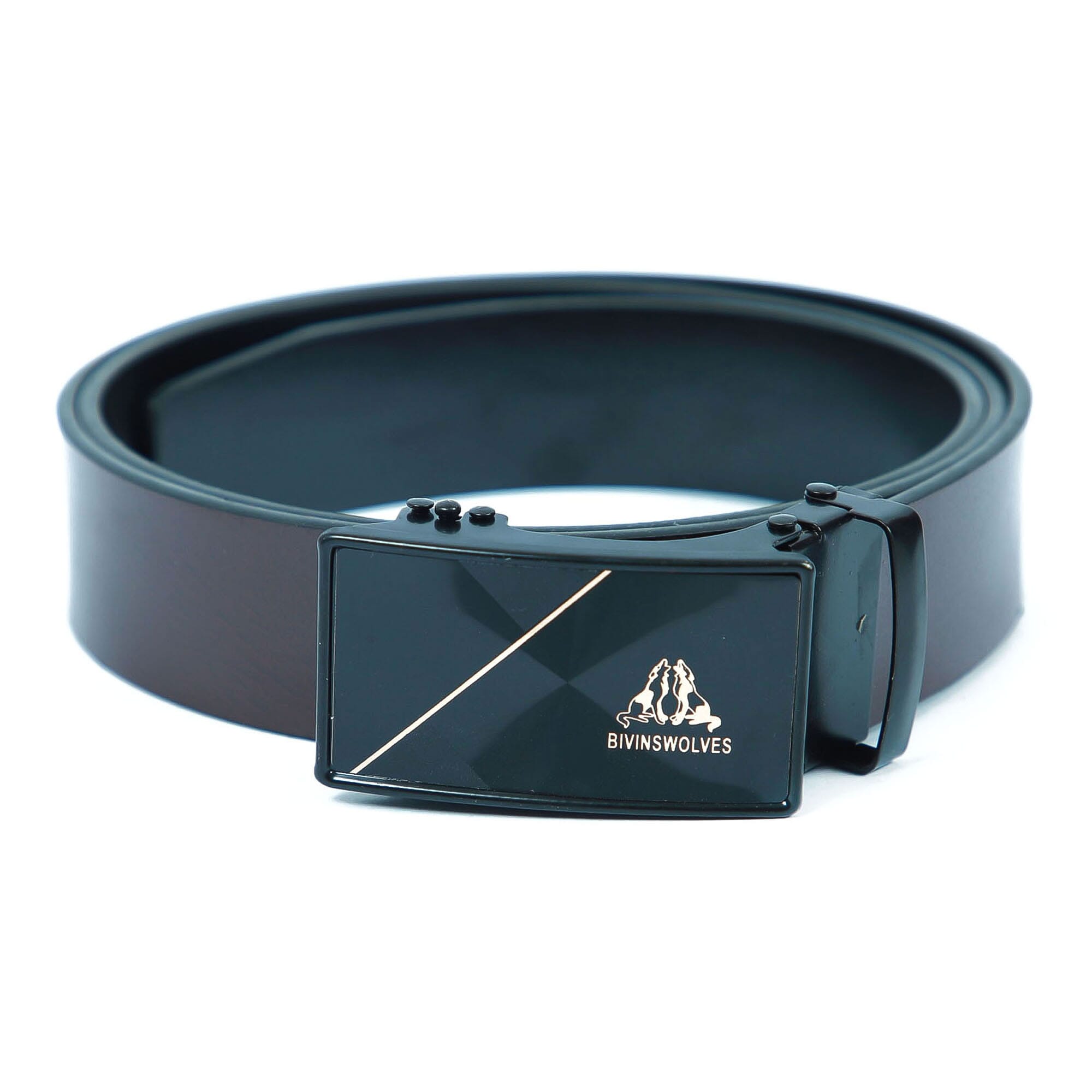 Black/ Golden Colour Pu Leather Belt For Men | Daraz.com.np