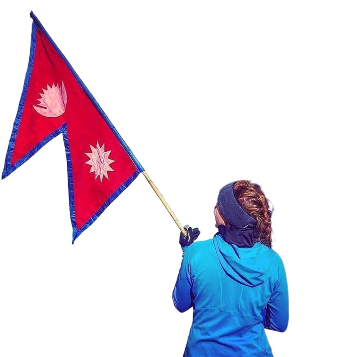 Polyester Fabric Nepali Flag 4 Feet Size | Daraz.com.np