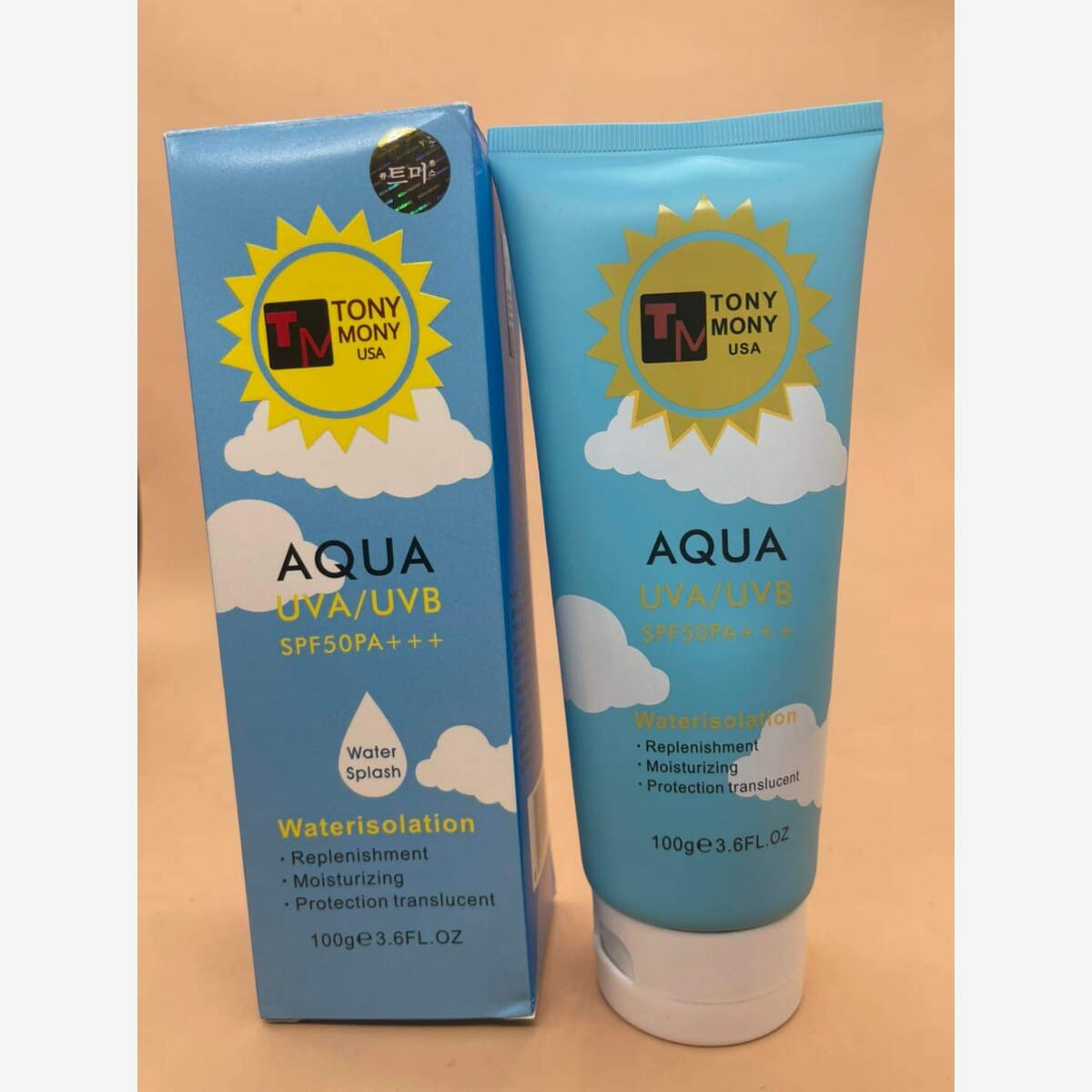 TM Aqua UVA/UVB SPF 50 PA++ Water Boost Moisturizing Sunblock for Oily ...