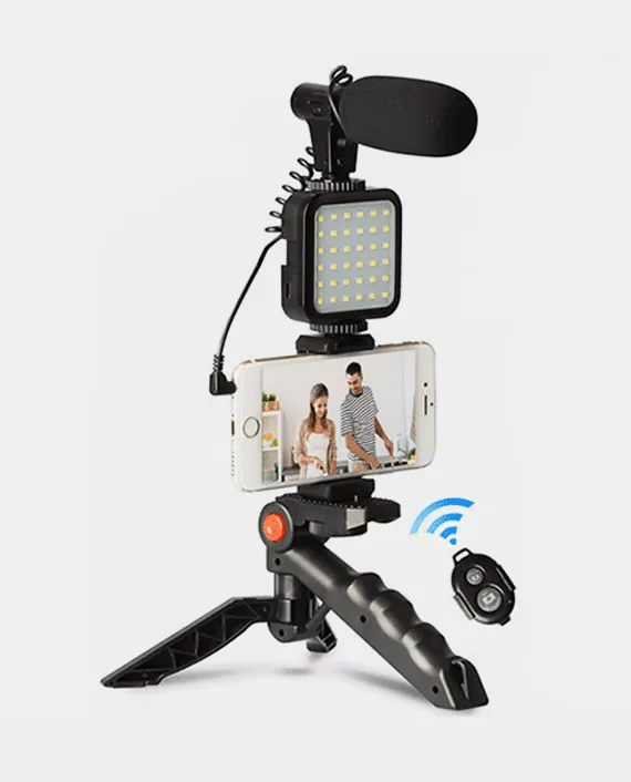 Video Making Kit / Vlogger Kits Microphone LED Fill Light Mini Tripod ...
