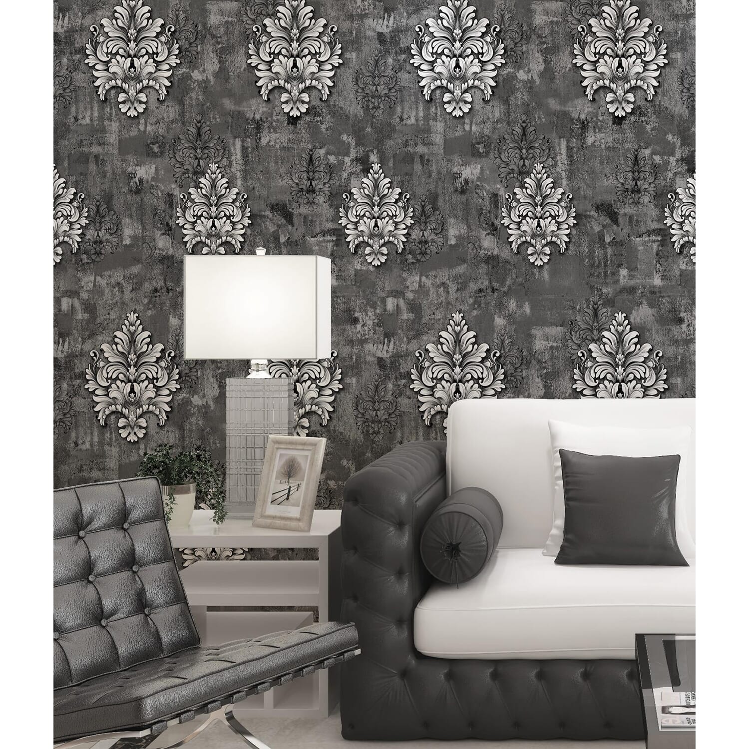 Horizontal Shape Printed Luxury Desiner Wallpapers (50 Square Fit ...