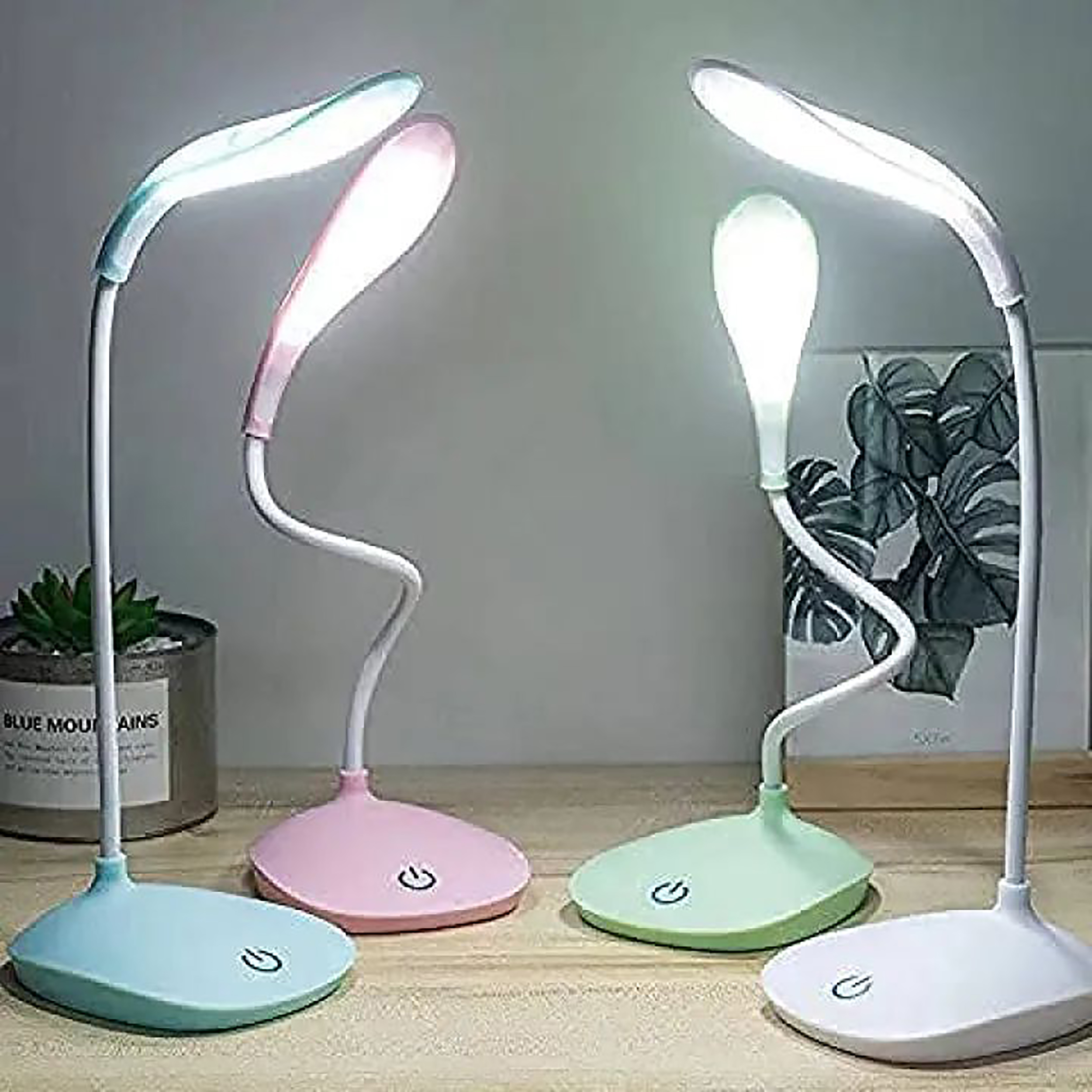 Rechargeable led Desk Study Table Night Lamp Touch Control On Off ...