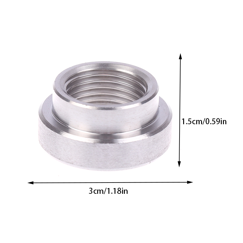 Oxygen Sensor Stainless Steels Bung Plug Nut Stepped Mounting Cap Kit ...