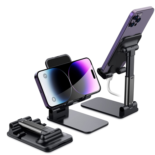 Adjustable Tabletop Mobile Stand With Universal Smartphone Compatible ...