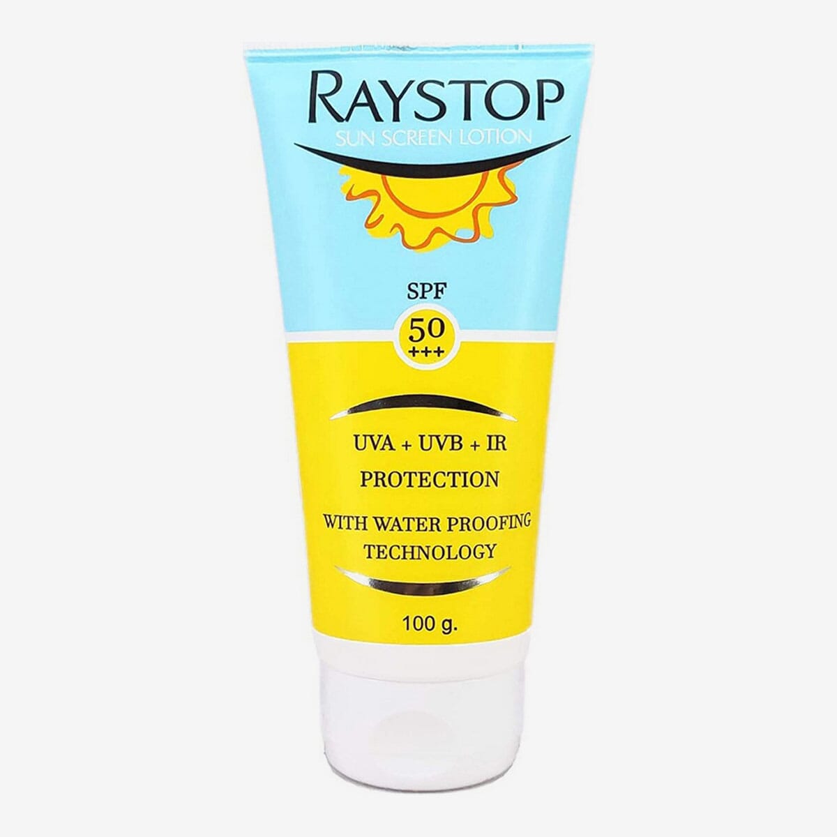 RAYST0P Sunscreen Lotion SPF 50+++ (UVA+UVB+IR Protection) - 100g ...