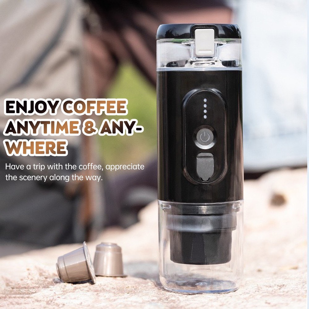 Portable Electric Espresso Coffee Machine Cordless Heating Single Serve ...
