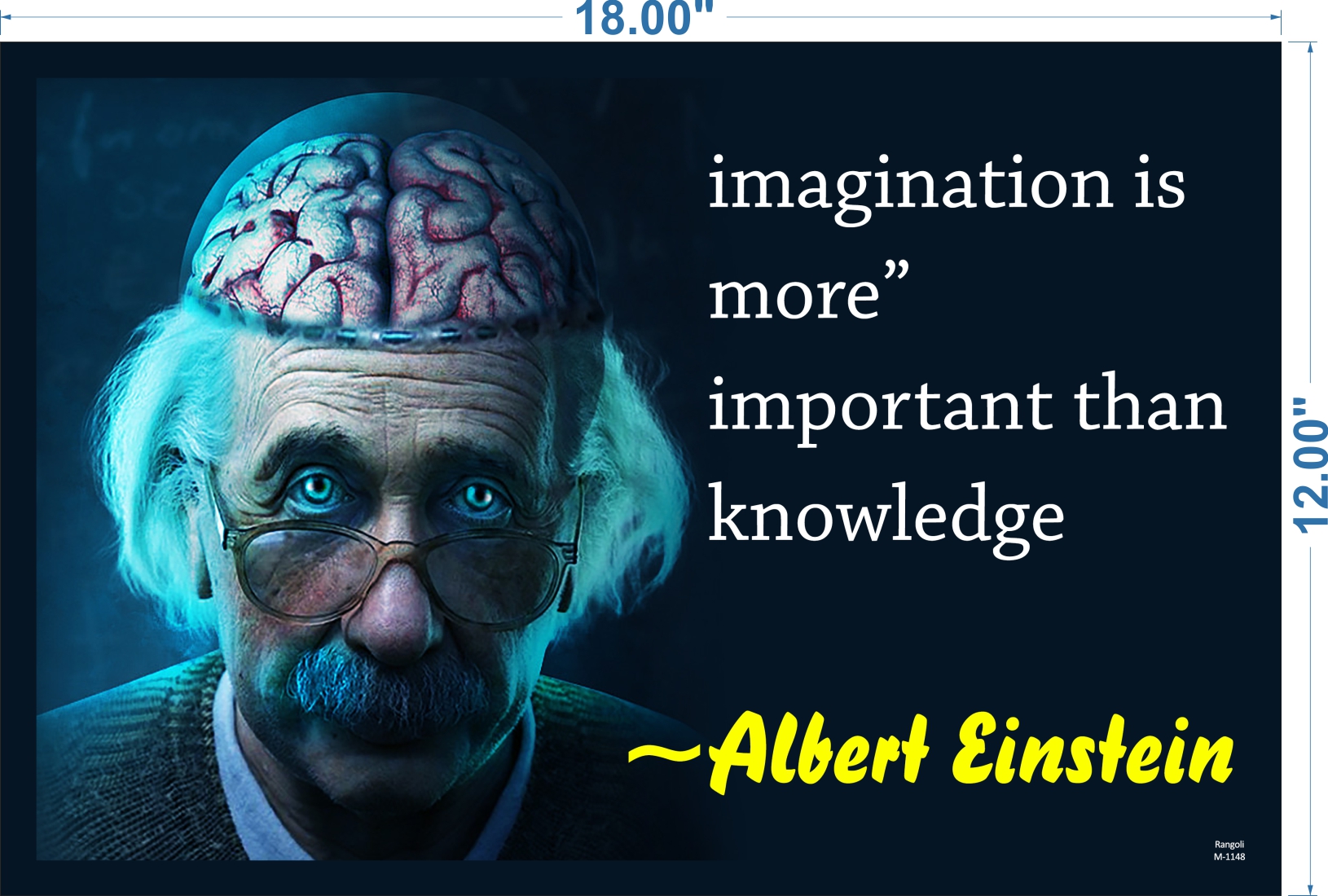 Albert Einstein Powerful Motivational Quotes Self Adhesive Wall Decor ...