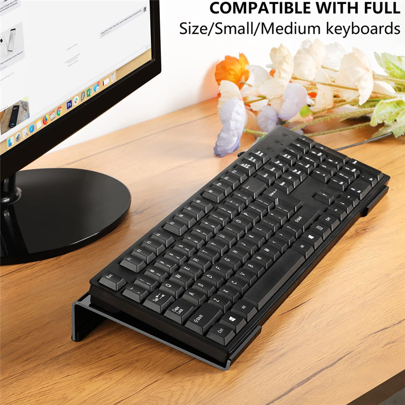 Keyboard Holder for Desktop Desk Keyboard Lifter Stand for Desk ...