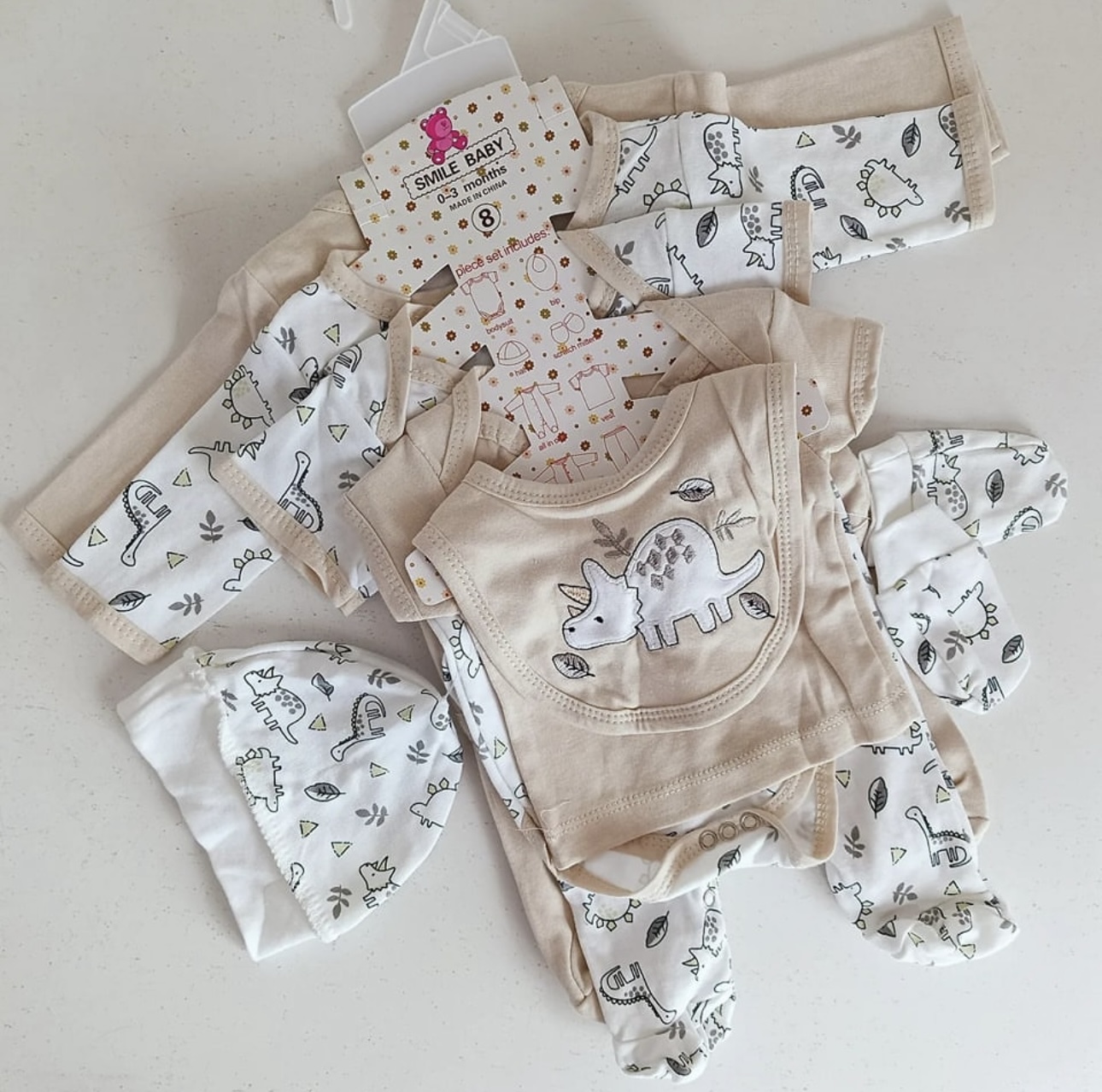 CozyKids - New Born Baby Cotton 8 Pcs Cloth Set For Summer Gift Pack ...