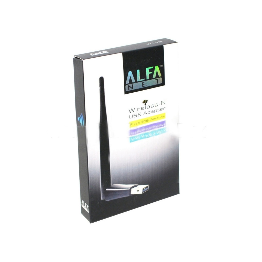 Alfa Wifi Net Wireless-N USB Adapter Fixed 3DBi Antenna Soft AP Wifi Utility For Windows Mac ...