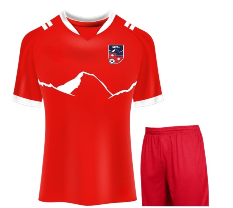 Nepal Football Jersey Set For Men -Color White, Red And Blue | Daraz.com.np