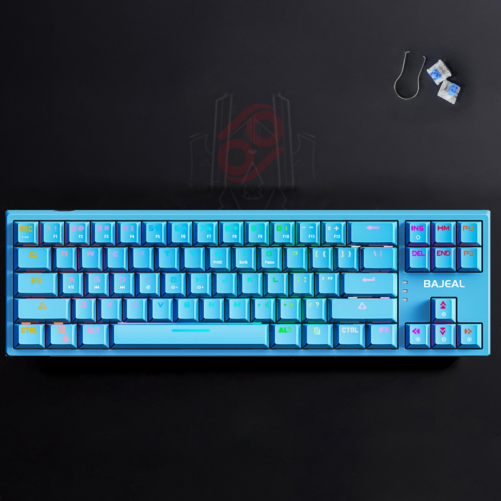 K71 Hotswappable Keyboard RGB Rainbow Mechanical Gaming Keyboard 71 ...