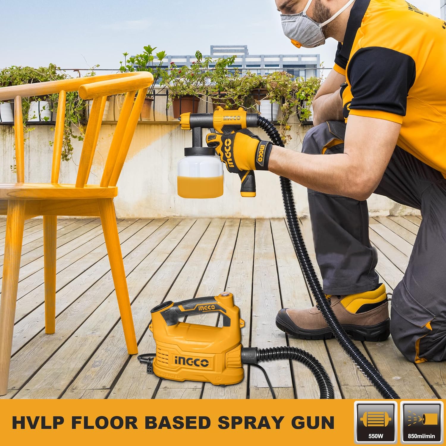 INGCO Tools HVLP Floor Based Spray Gun 550W | Daraz.com.np
