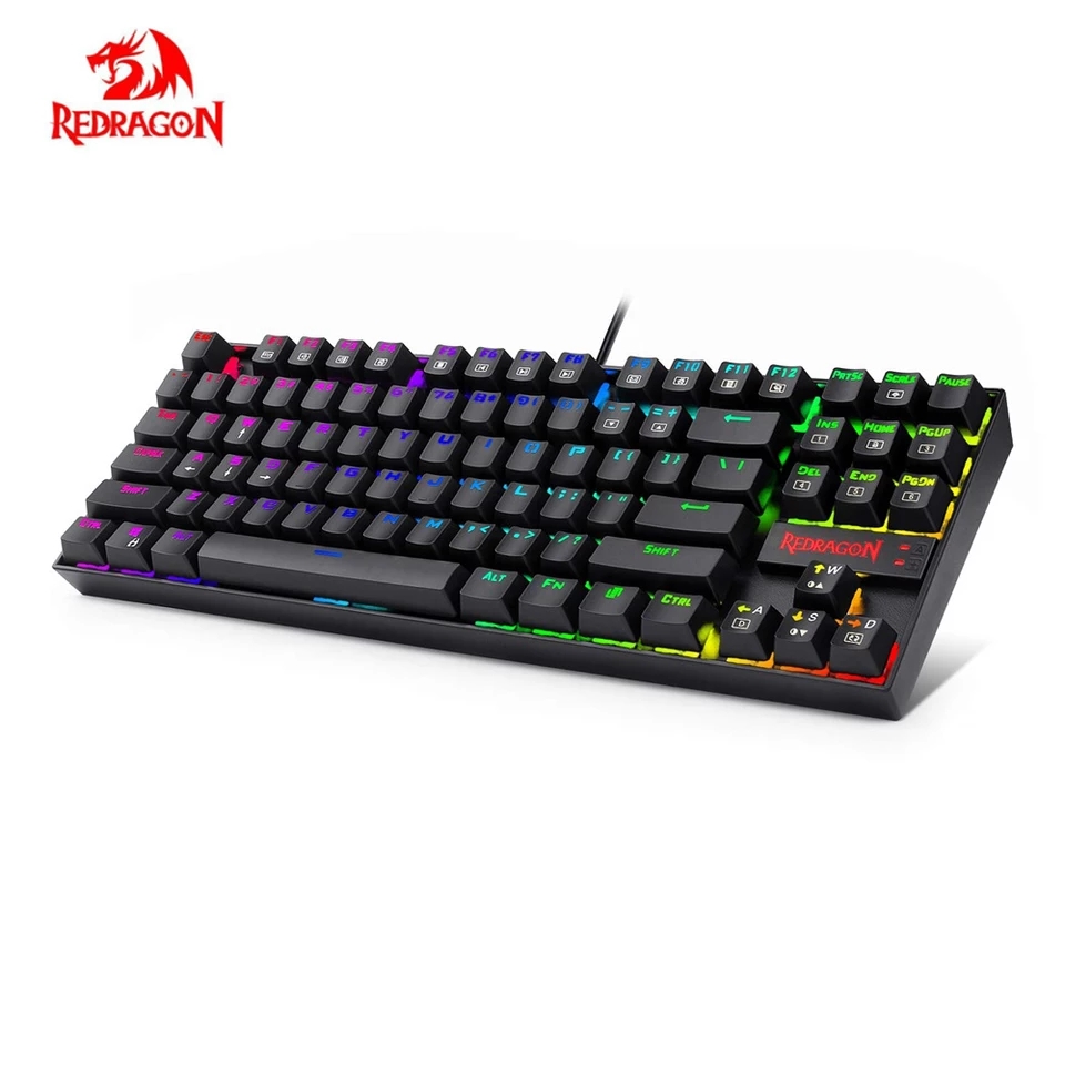 Redragon K552RGB Kumara Backlighting Mechanical Gaming Keyboard 87 Keys ...
