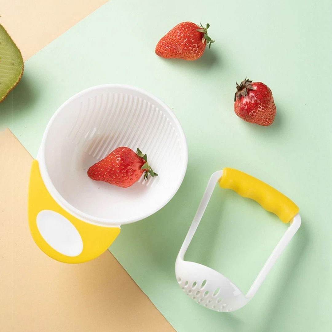 Baby Mash and Serve Bowl Set - Manual Food Masher & Grinding Tool for ...