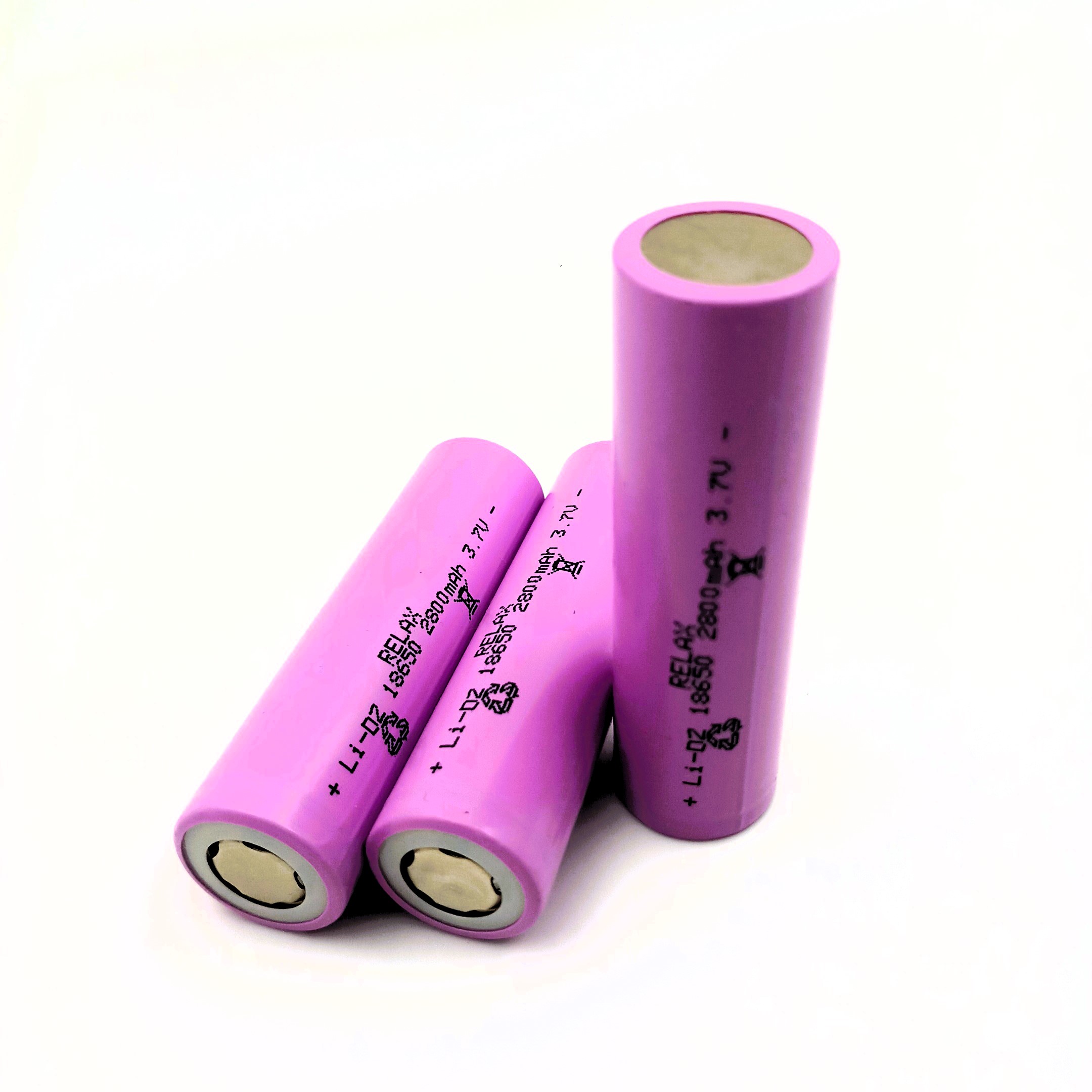 Relax 18650 2800mAh Rechargable Li-Ion Battery Cell 3.7V (Button Top ...