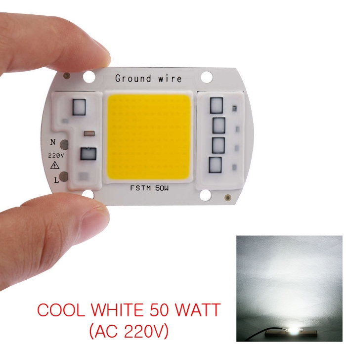 AC 220V 50W High Power LED COB Chip with Smart IC Driver, Integrated ...