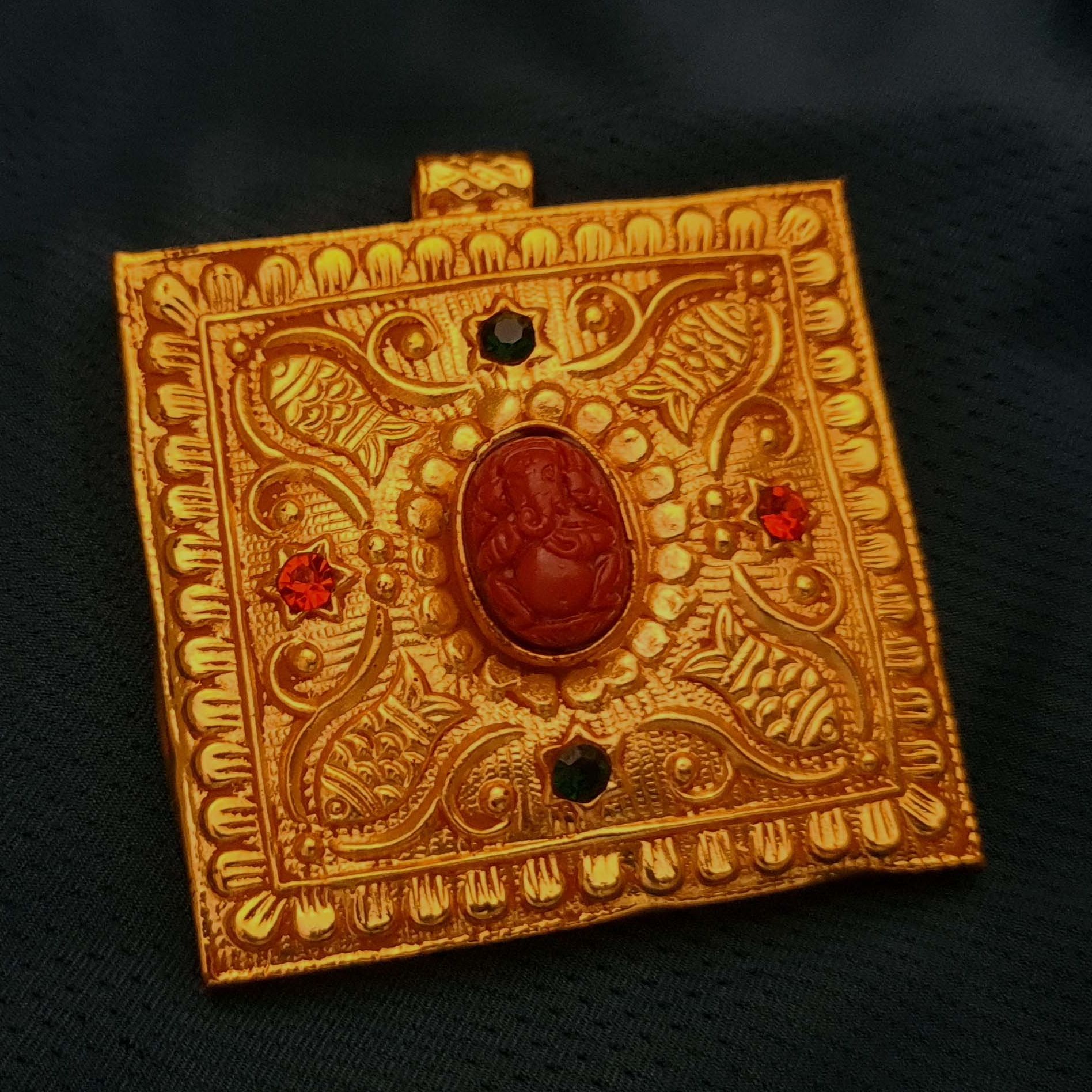 Panchadhatu Jantar Gold Design Pendant Only – Traditional & Stylish ...