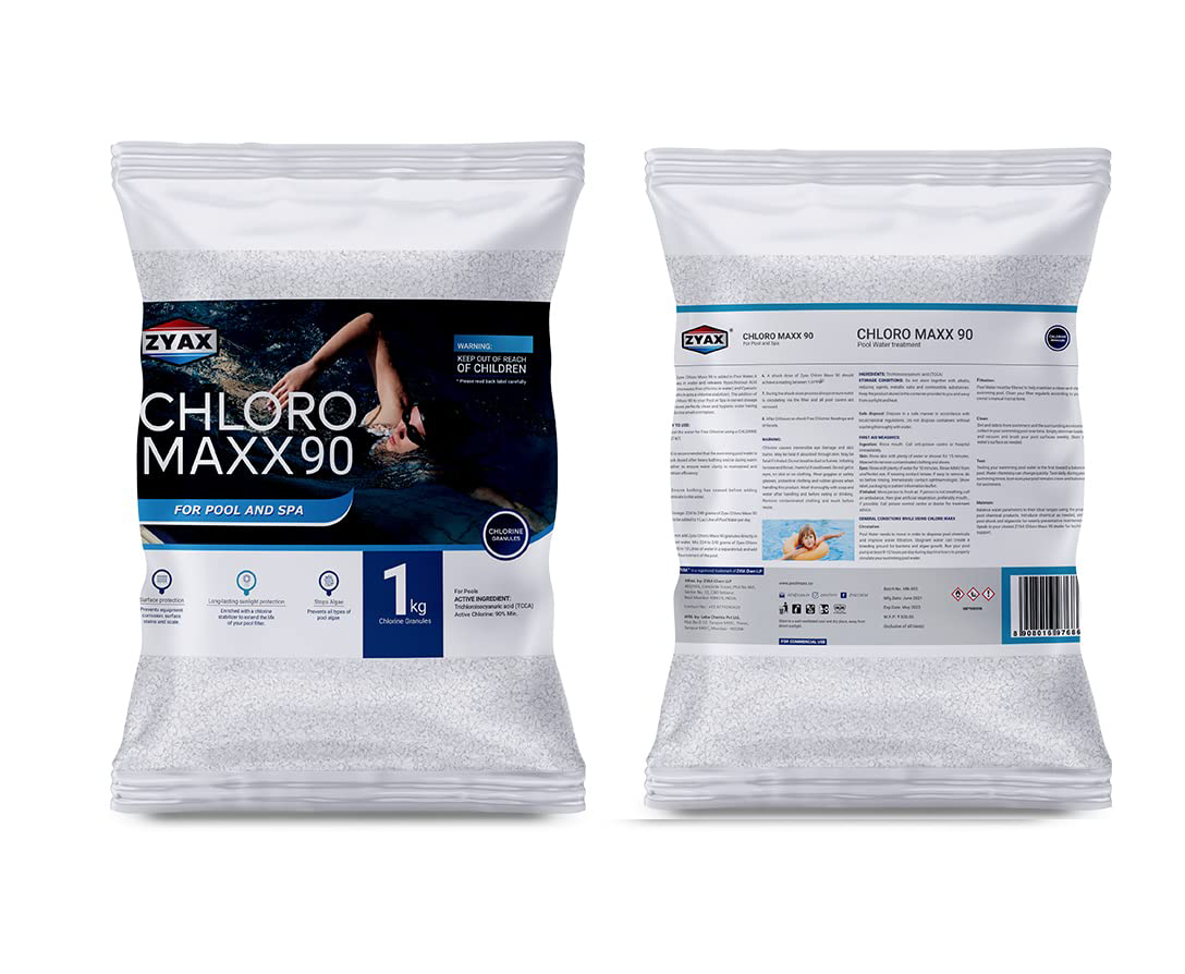 ZYAX Chloro MAXX 90 – TCCA 90 Pool Water Treatment Granules Pool ...