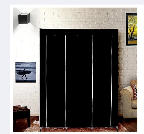 3 Layer Folding- Storage Wardrobe Model-88130 Portable Foldable Fabric ...