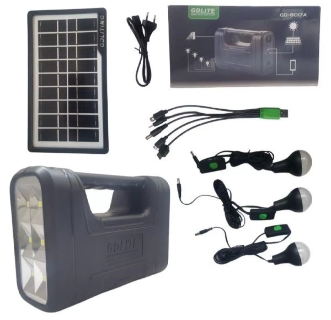 GDLITE Solar Lighting Kit Inverter Light With Solar Charging System ...