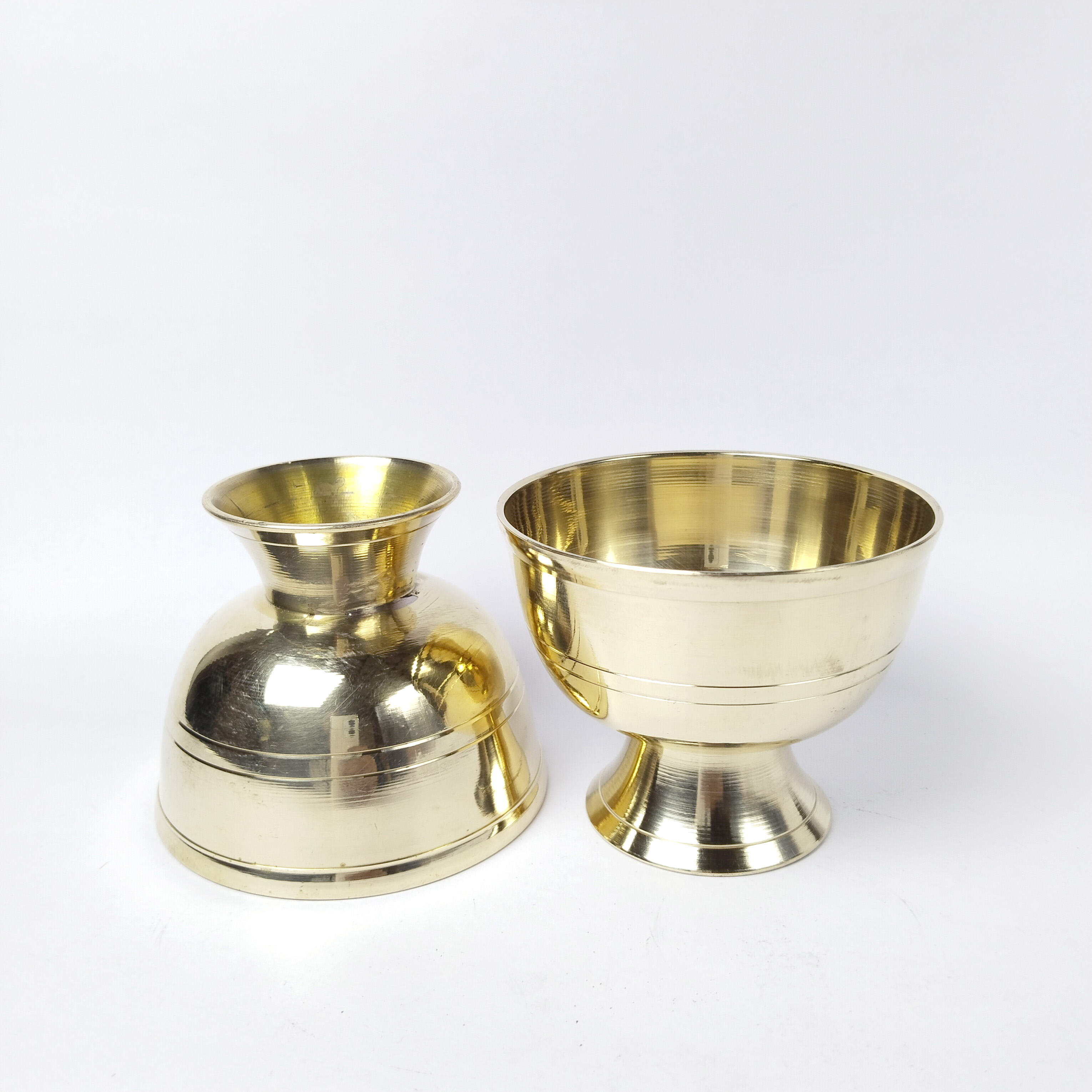 Brass Bowl (Kachaura) 7.5 Cms (Set of 2 Bowls) | Shiva Metal Udhyog ...