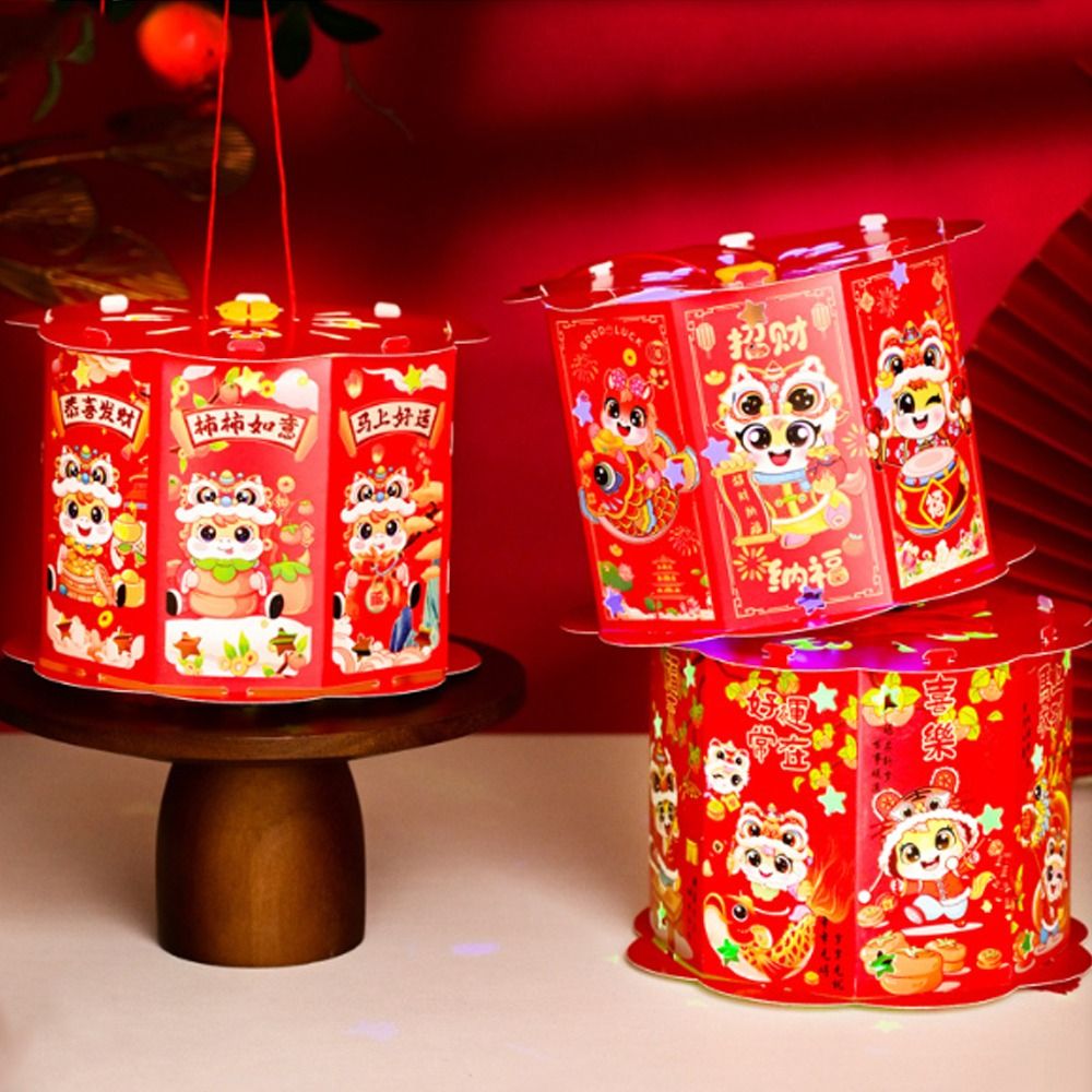 DIY Material Kit Cartoon Zodiac Horse Lantern with Tassel Projection ...