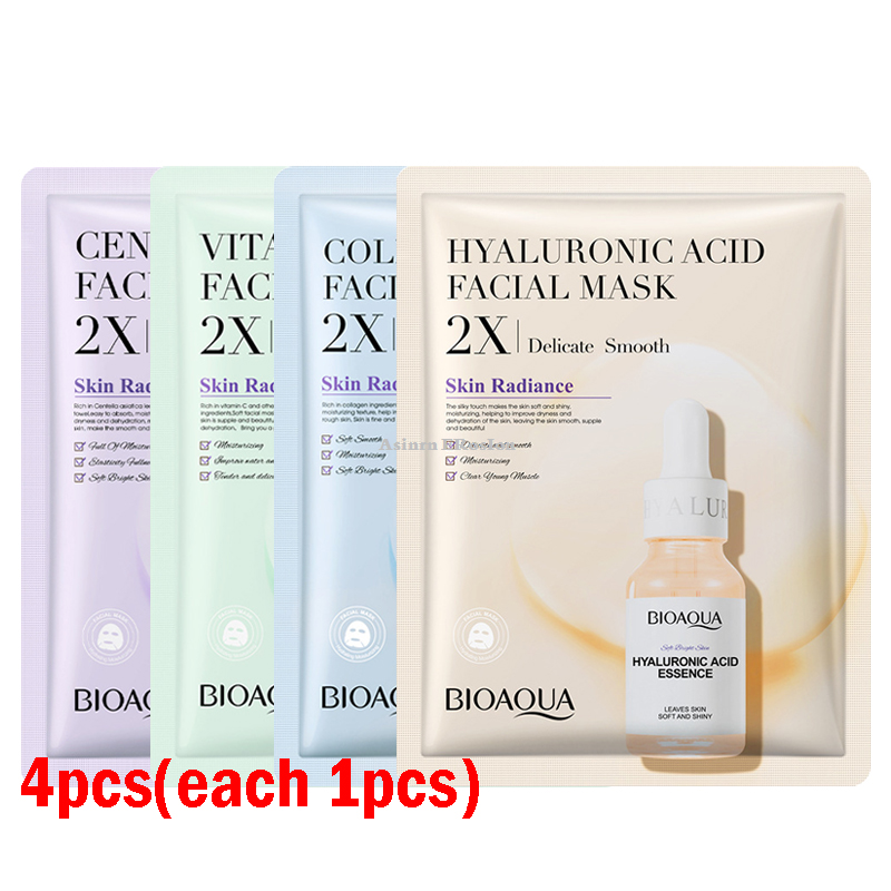 Asinrn ERosIon 4/8/12pcs BIOAQUA Centella Collagen Face Mask ...