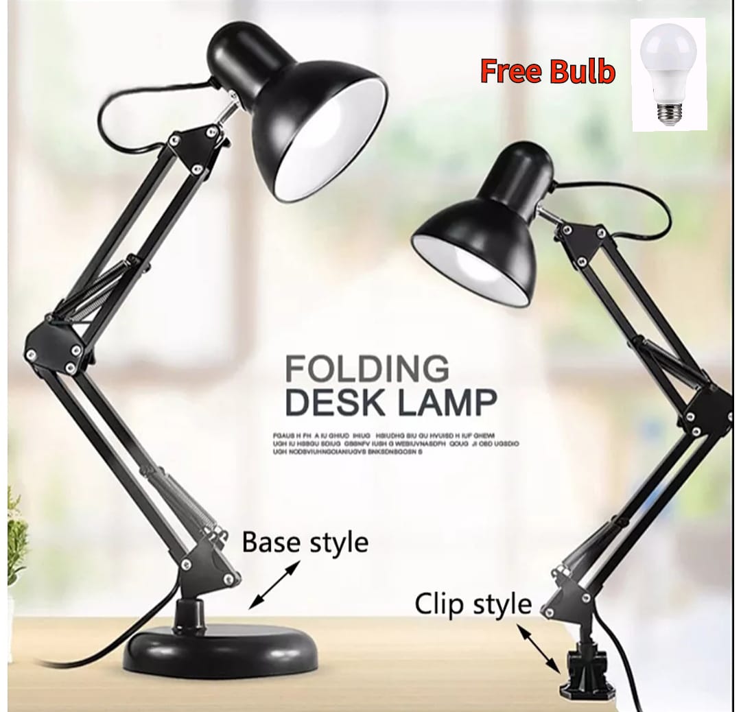 Adjustable, Flexible Metal Electric Table Lamp - Reading / Study Table ...