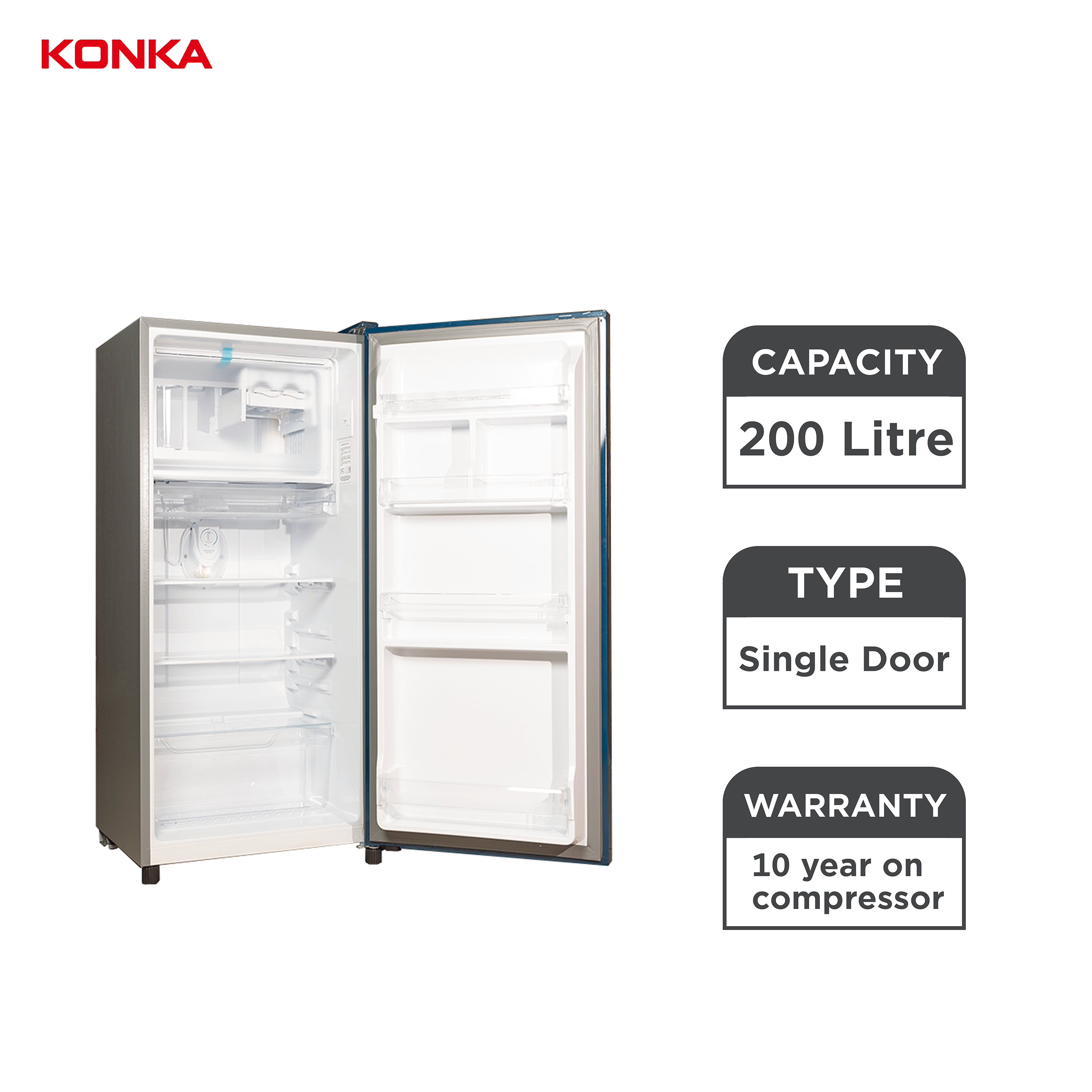 KONKA 200 Liters Refrigerator Single Door ( KRPF 200 R ) | Daraz.com.np