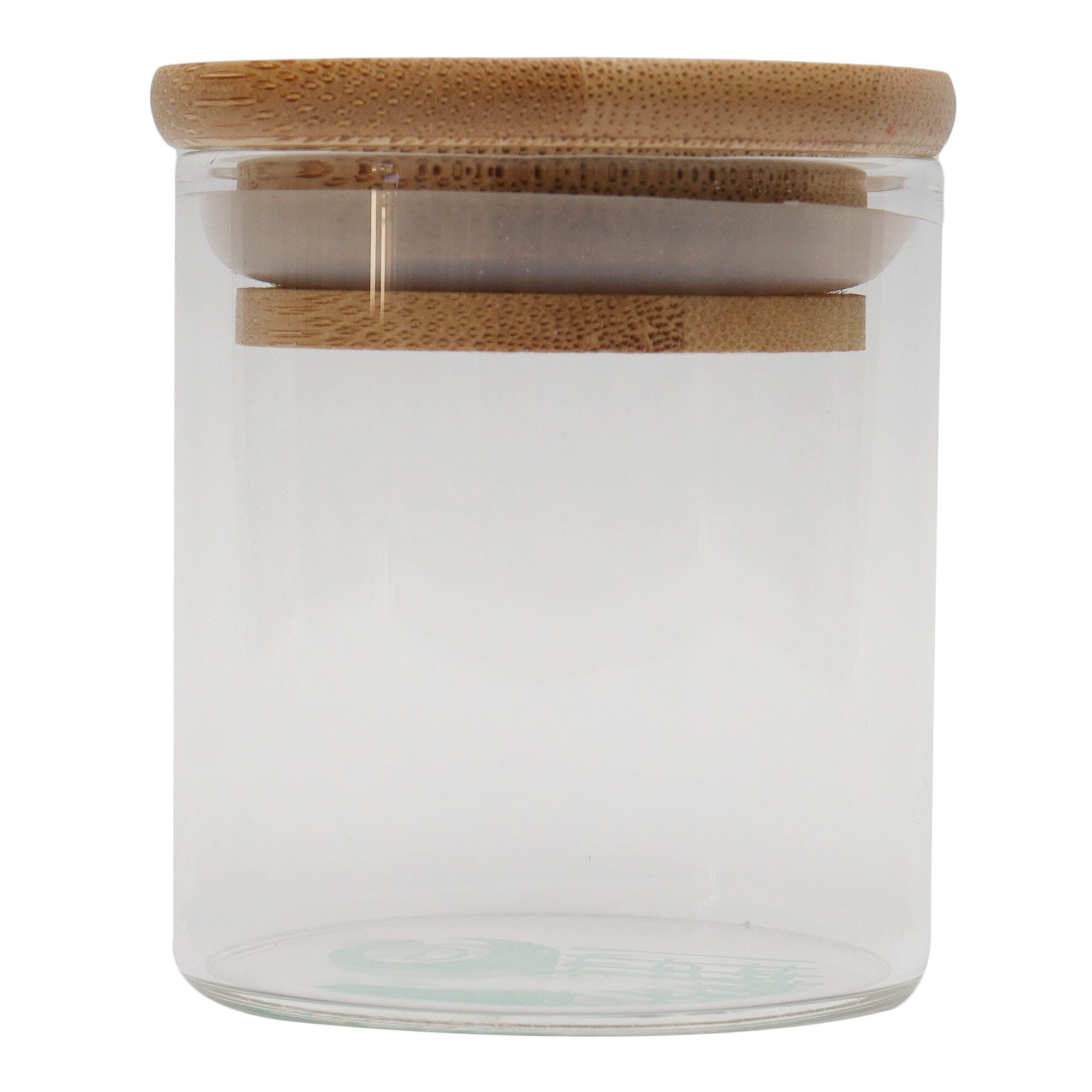 DELPH Premium Tall Glass Container 100ml With Wooden Lid And Round ...
