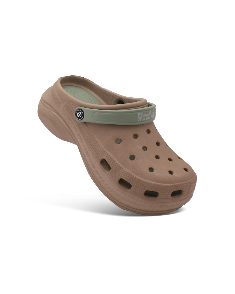 Activa Footwear Clogs | Comfortable Crocs & Chappal in Nude/Pista ...