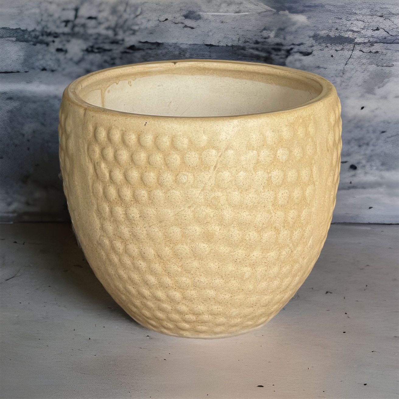 U Shaped Ceramic Planter With Round Top / Glossy and Matte Finish / 7 ...