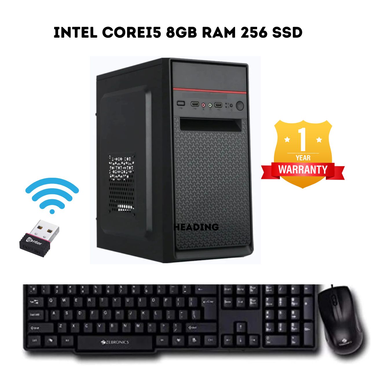 Computer Set with Core i5 3rd Gen, 8GB DDR3 RAM, 512GB SSD, and without ...