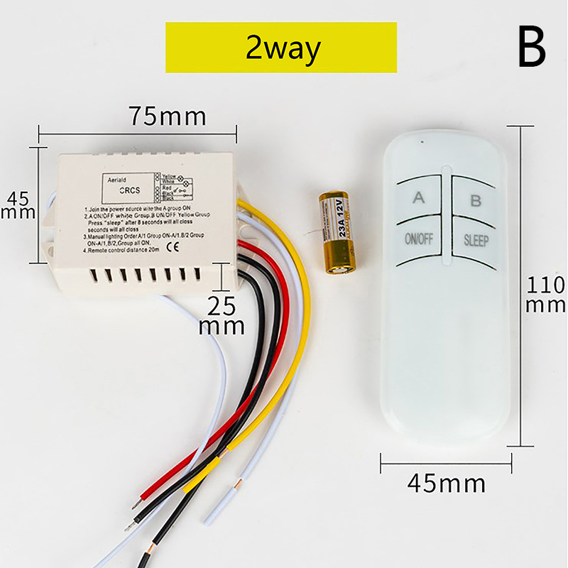 2025 New Digital Remote Control Light Switch Wireless ON OFF Switch For ...