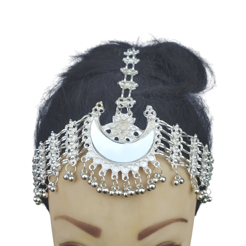 Bindiya, Moon Shape Silver oxidized Jewellery for Women. In Tharu ...