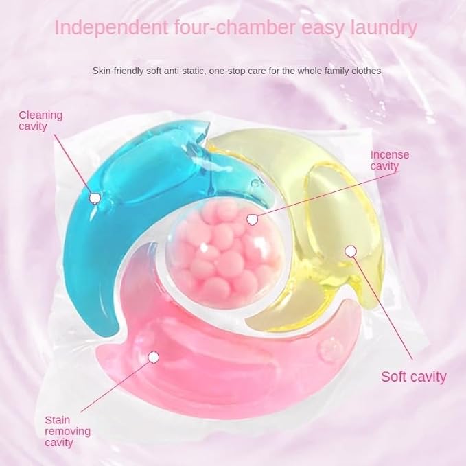 30Pcs Of 4 In 1 Laundry Pods for Washing Machine Super Laundry Cleaning ...