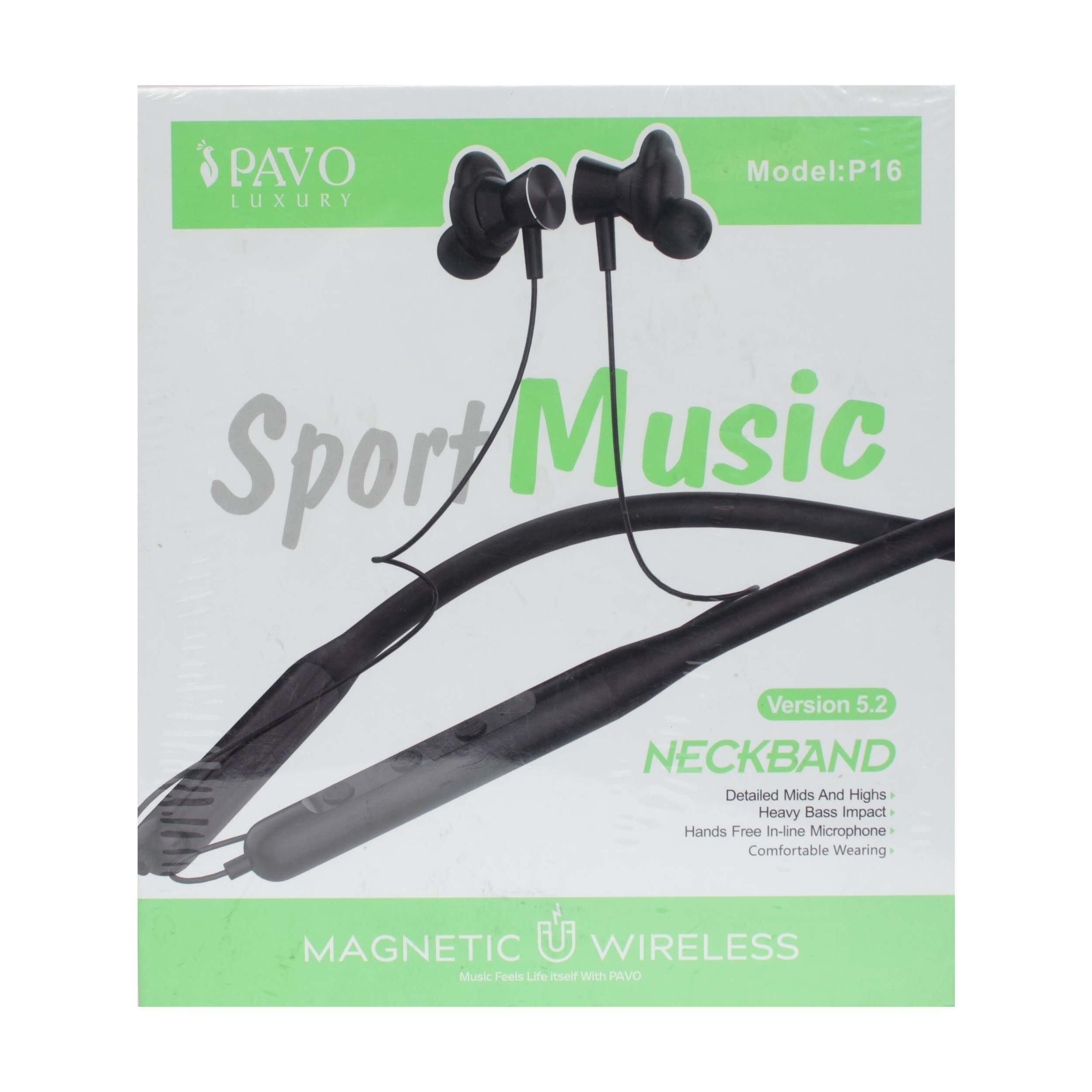 PAVO Luxury Magnetic Wireless Neckband P16 | Daraz.com.np