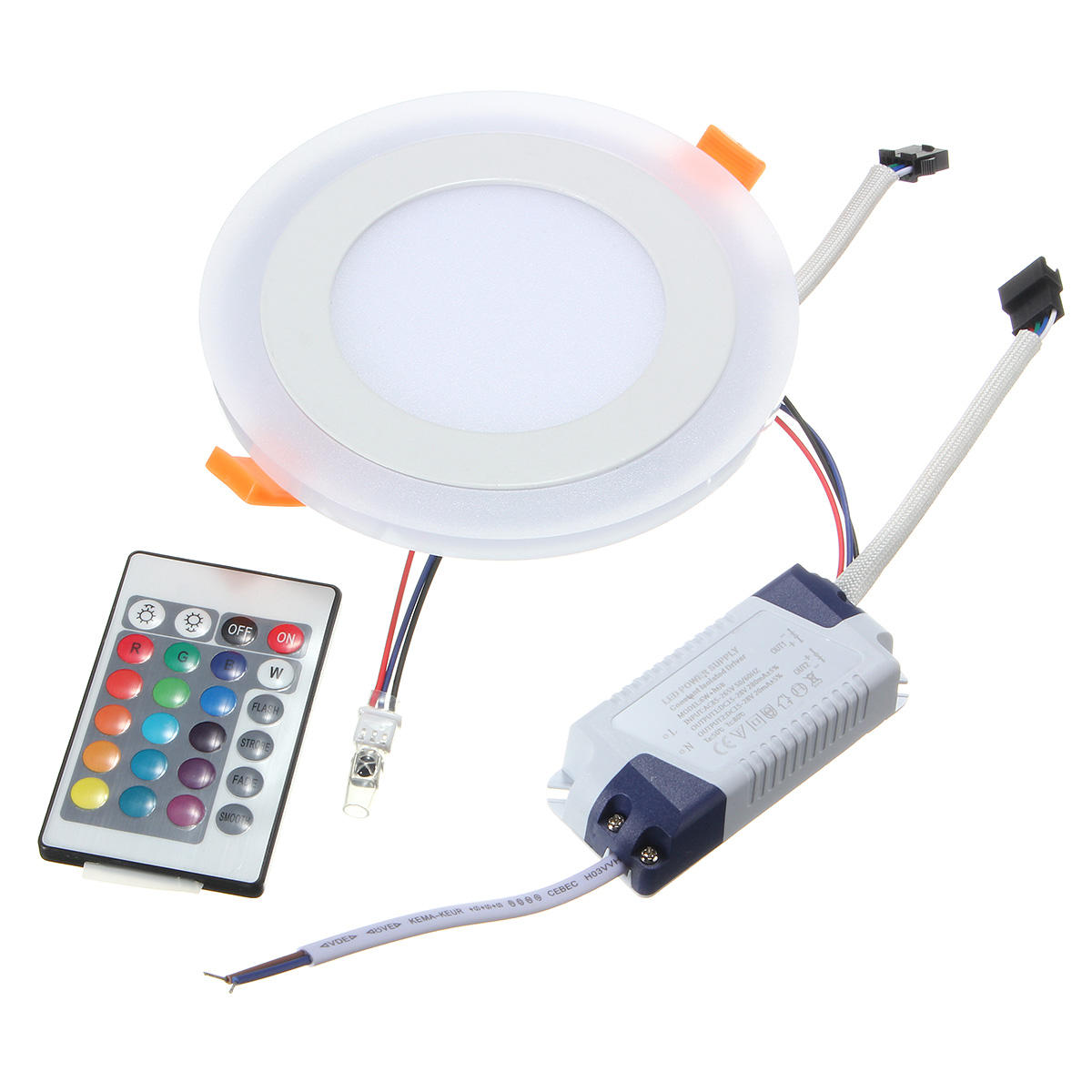 6W RGB dual color LED embedded circular panel tube light | Daraz.com.np