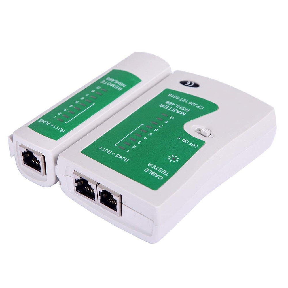 Network LAN Cable Tester for RJ45, RJ11, RJ12, CAT5, CAT6 - LED ...